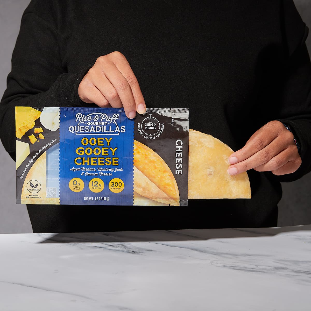 Ooey Gooey Cheese Quesadilla | Rise & Puff